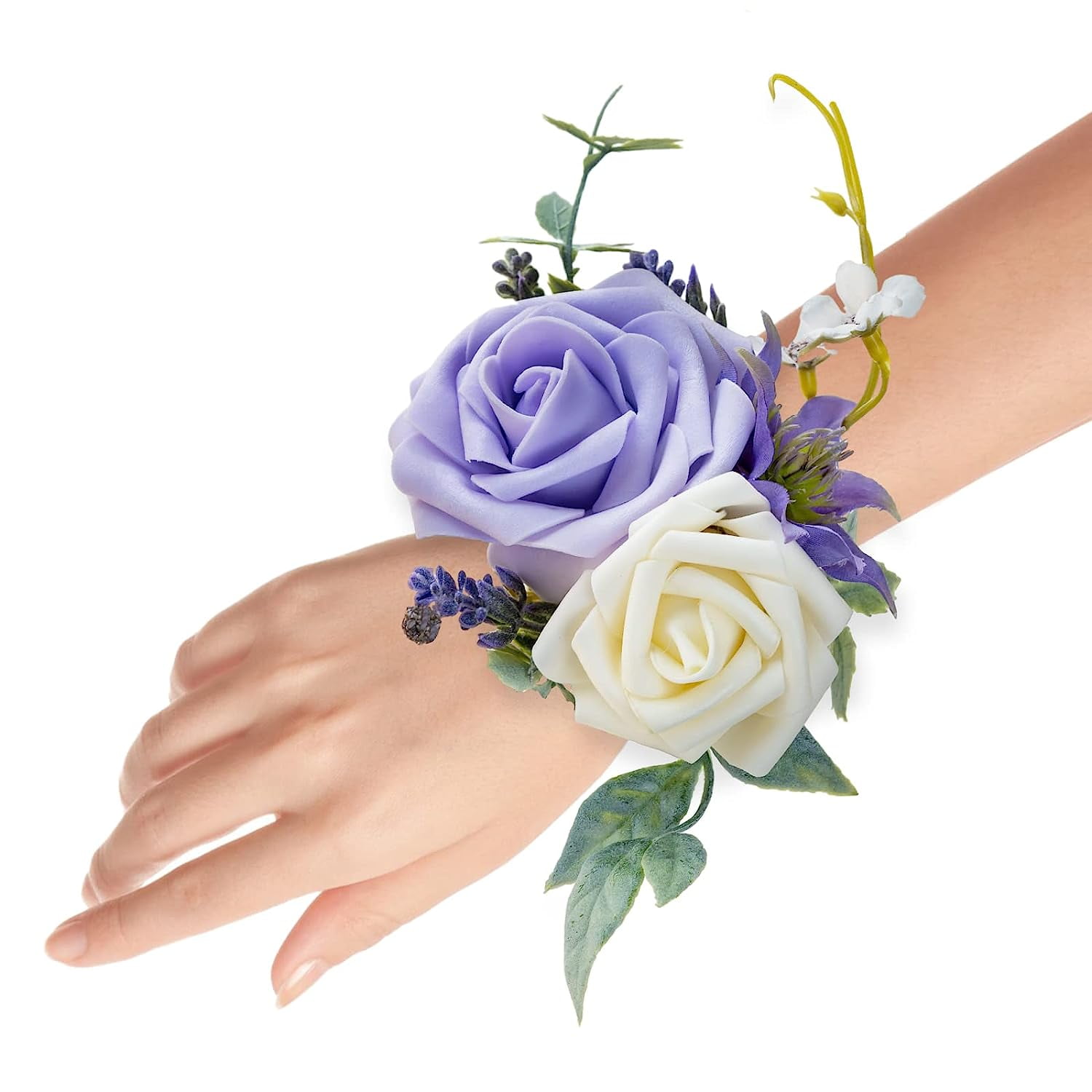 Holzlrgus Set of 2 Wrist Corsage Wristlet for Wedding Bridesmaid Mother ...