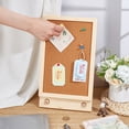 Cork Bulletin Board with 1Bundle Hemp Rope 2Pcs Wooden Column 2Pcs ...
