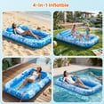 PanAdventure Inflatable Tanning Pool Float for Adults with Sprinkler ...
