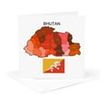 3drose, Colorful Flag and Map of Bhutan Showing Each Administrative ...
