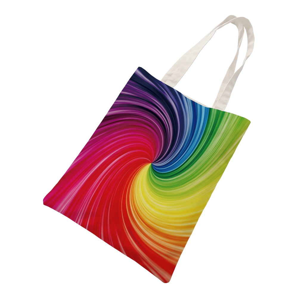 Colorful Canvas Tote Bag - Beach Tote Bags - Weekender Travel Bag - for ...