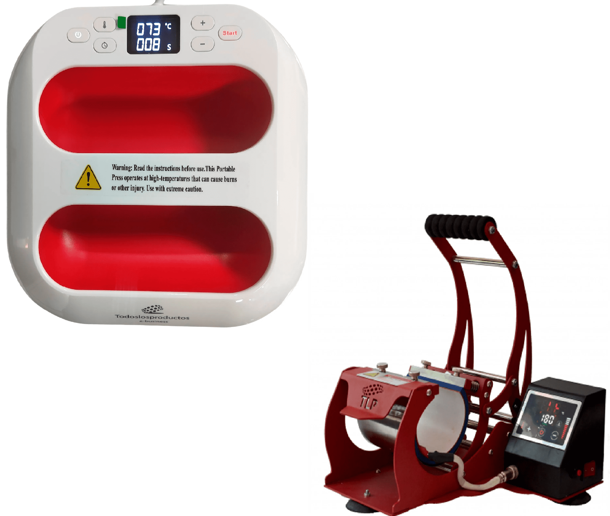 Plancha press 23x23 + Plancha touchone de tazas 11oz TLP | Walmart en línea