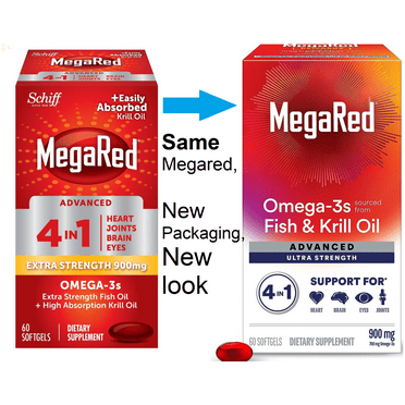 MegaRed 750mg Ultra Concentration Omega-3 Krill Oil - No fishy ...