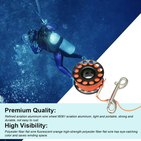 Finger Spool Scuba Diving Reels Lifeline Satety Sausage Retractable ...