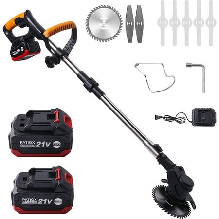 Battery Powered Weed Eater Cordless- Electric Weed Wacker Rechargeable ...