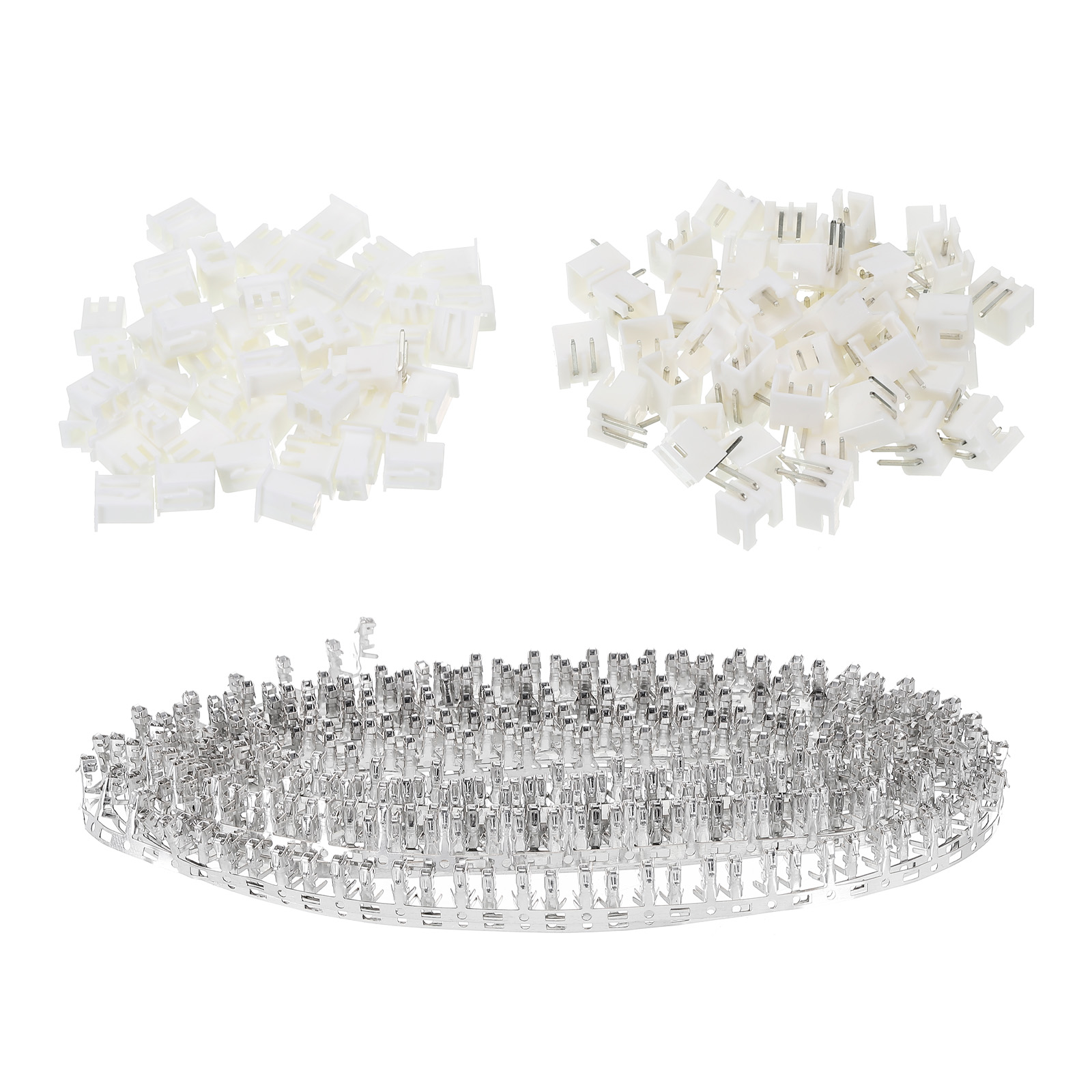 2.54mm Pitch Connector Kit 2 Pin Male Female Header Right Angle Socket ...