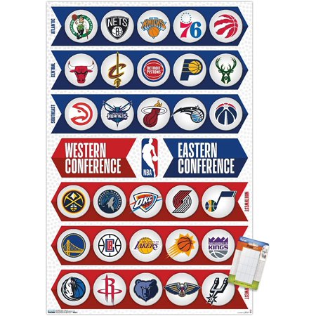 NBA League - Logos 19 Wall Poster | Walmart Canada