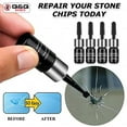 Q&Q BASICS 5pc Windshield Repair Kit, Car Glass Crack Chip Filler, DIY ...