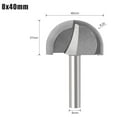 8mm Shank Round Nose Bits Round Nose Cove Core Box Router Bit Shaker Cutter Tool