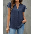Fantaslook Women's Dressy V Neck Blouses with Ruffle Sleeve, Casual ...