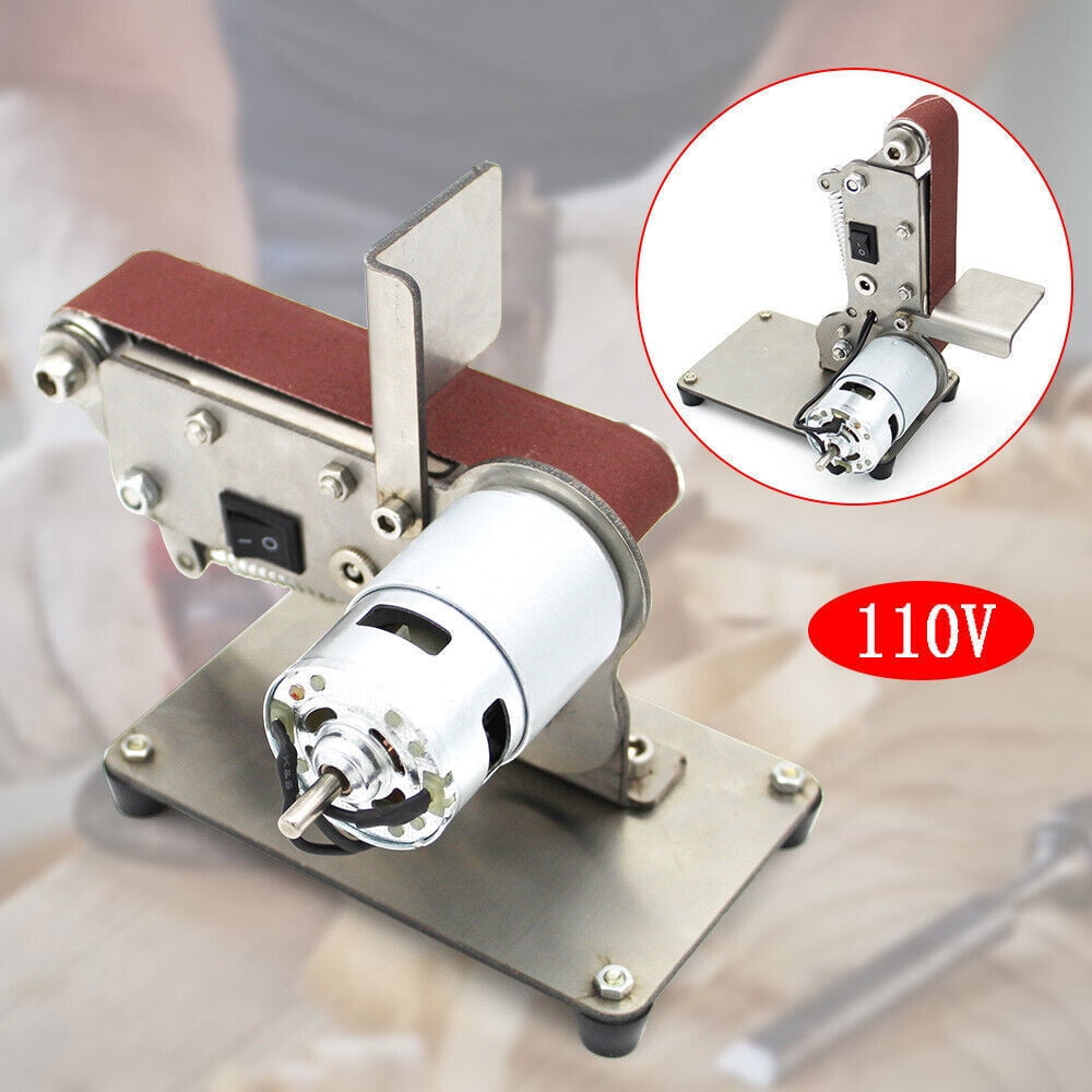 SHZICMY 300W Mini Electric Belt Sander Grinder Polishing Machine ...