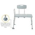 Drive Medical Plastic Tub Transfer Bench with Adjustable Backrest HSA ...