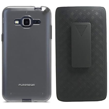 [Black/Clear] Slimshell Hard Case Cover with [Rotating/Ratchet] Belt ...