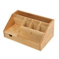 Weloille Multifunctional Wooden Office Desktop Storage Box Desktop ...