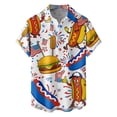 America 250 Shirt Mens Short Sleeve Button Down Flag Print Shirt ...