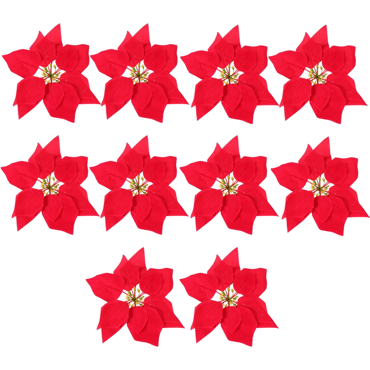 Click here for Kakowely Christmas Flower 10 Pcs Artificial Poinse... prices