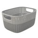 Simplify 2-Tone Decorative Medium Storage Basket in Grey - Walmart.com