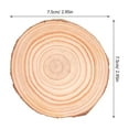 PAMINGONO Round Wooden Slices Multi-Color Unfinished Wood Pieces for ...