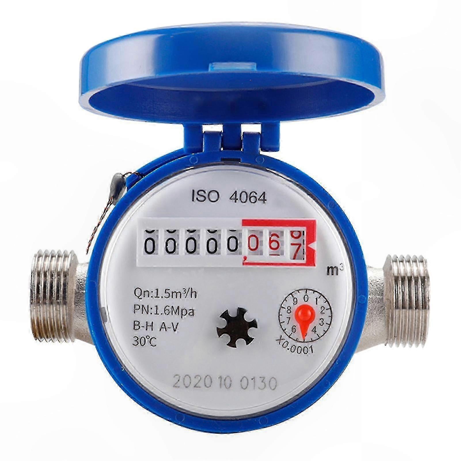 Copper-Tone Garden Water Meter Counter for Accurate Flow Measurement ...