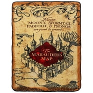Harry Potter Marauders Map Woven Tapestry Throw Blanket - Walmart.com