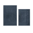 Mainstays Soft Touch Navy Polyester Tufted 2-Piece Bath Rug Set, 20" x ...