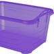 LIFE STORY 13.75 Gallon Stackable Plastic Storage Boxes, Purple, 6 ...