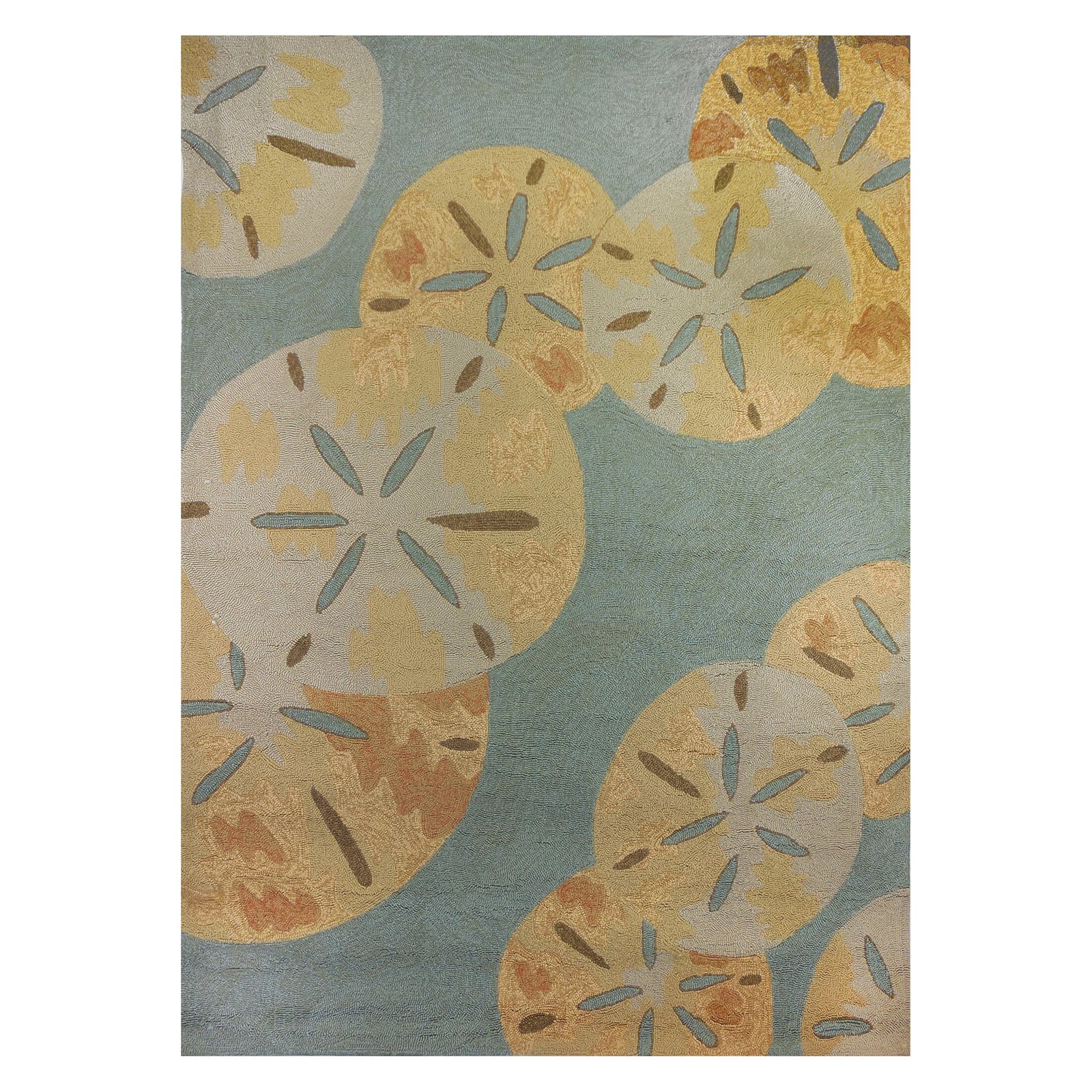 Homefires Sand Dollars By The Sea Indoor/Outdoor Area Rug - Walmart.com
