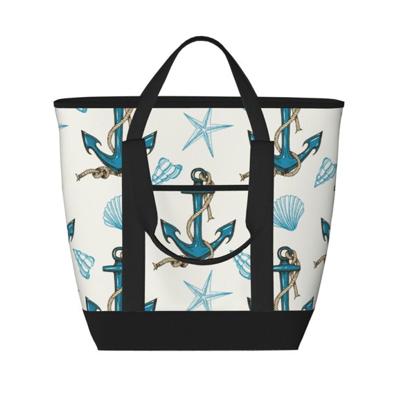 Insulated Cooler Bag, Turtles and Waves Large Freezer Cooler Tote Bags ...