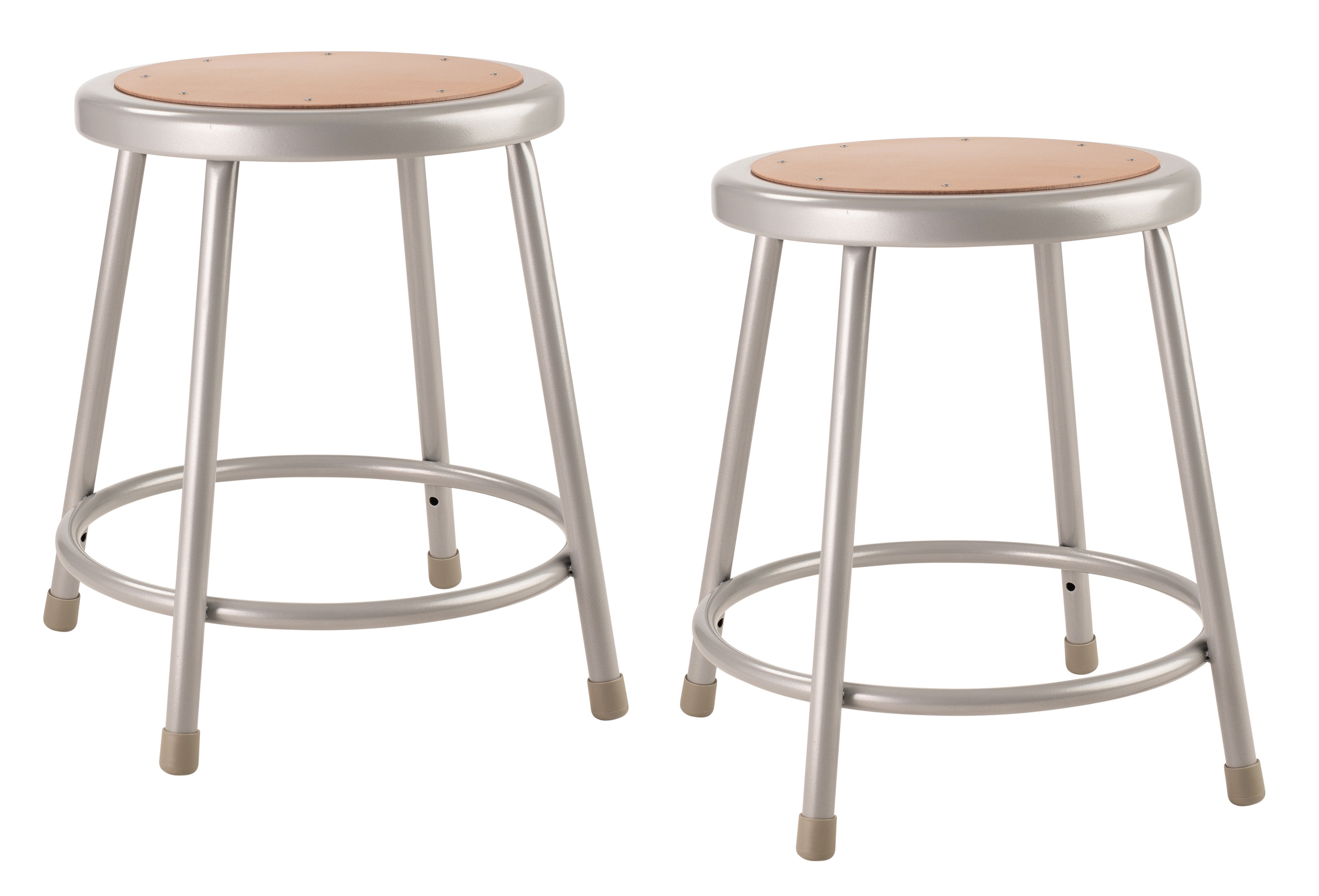 (Pack of 2) NPS 18" Heavy Duty Steel Stool, Grey - Walmart.com
