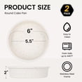 6 Inch Silicone Round Cake Pan with Metal Reinforced Frame Set of 2 ...
