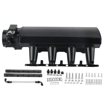 Engine Intake Manifold, Aluminum Alloy Black Intake Manifold Kit For ...