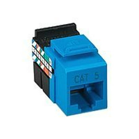 Leviton QuickPort Snap-In - Modular insert - CAT 5 - dark red - 1 port ...