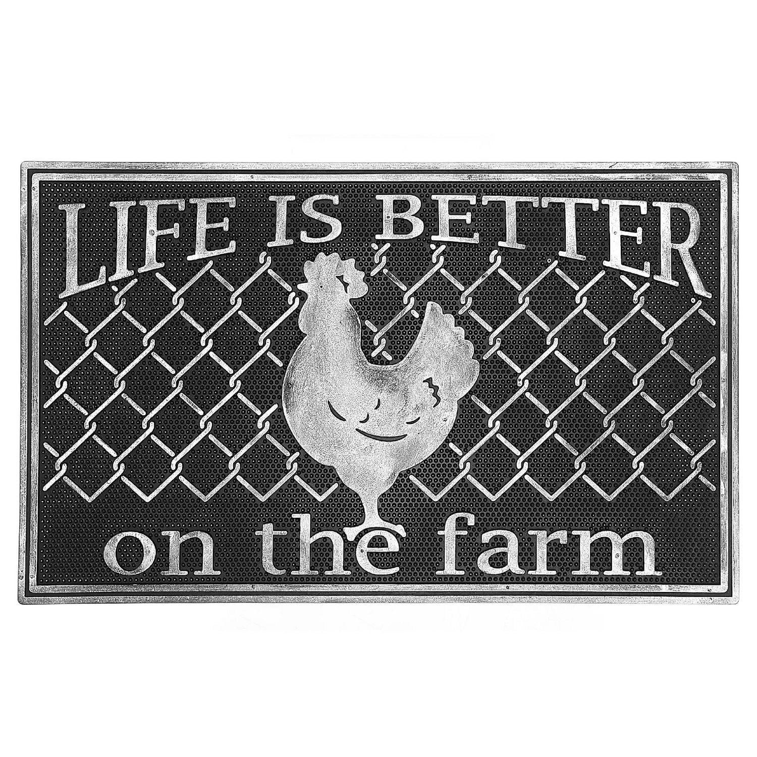 Click here for Ih Casadécor Rubber Mat (Life Is Better On The Far... prices