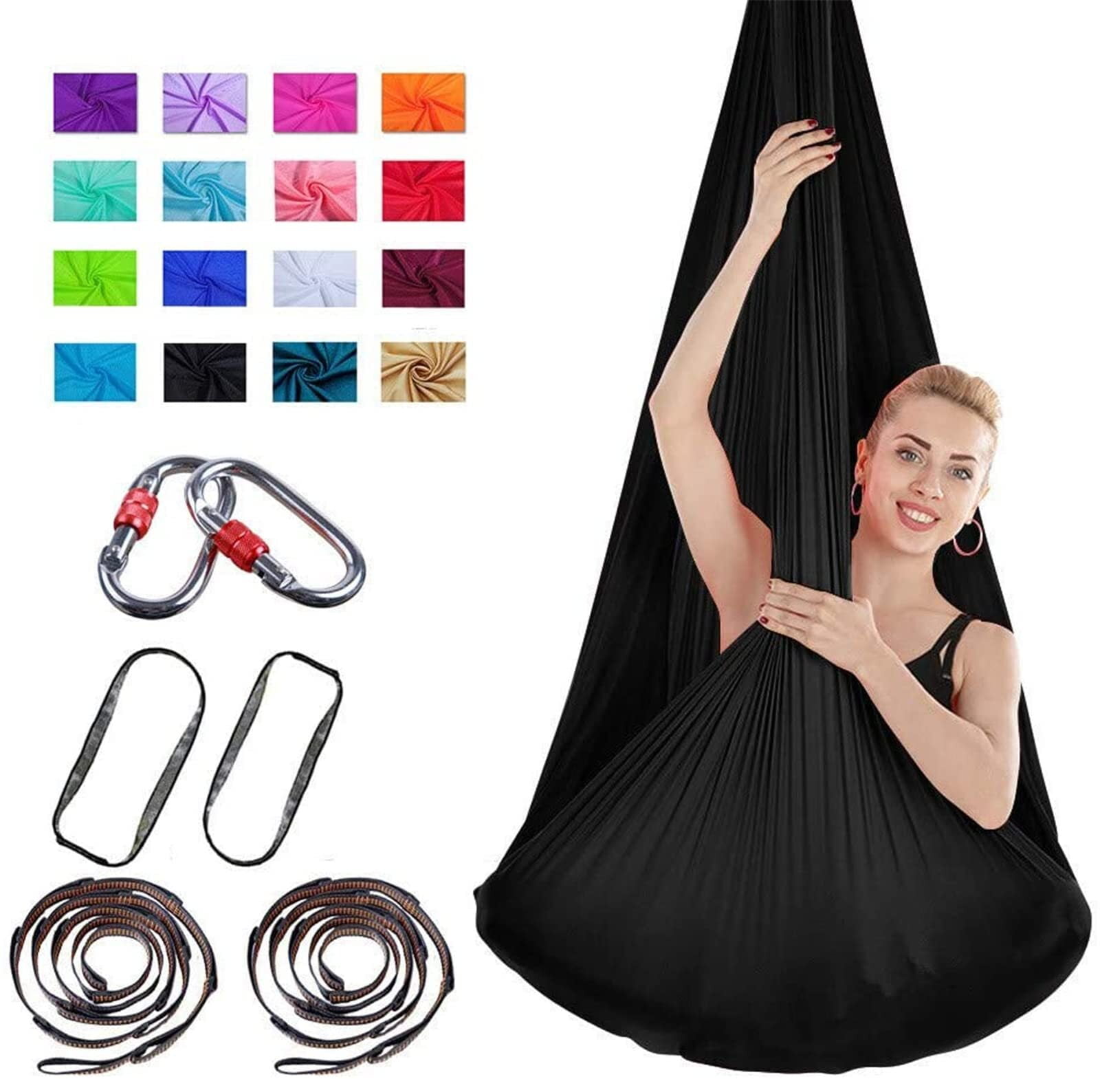 BIRLON Adult Sensory Swing Yoga Hammock Set, Anti-gravity Yoga ...