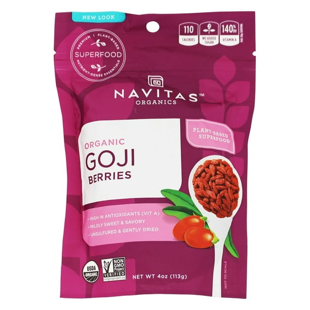 Navitas Organics - Sun-Dried Goji Berries - 4 oz. - Walmart.ca