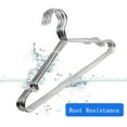 MISSLO 20 Pack Stainless Steel Hangers, Heavy Duty, Non Slip, Ultra ...