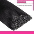 Clip in Hair Extensions 8Pcs Full Head Brazilian Remy Human Hair ...