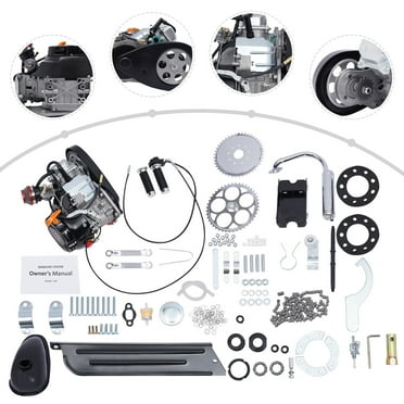 100CC Motorized Bicycle Kit Bike Engine Kit,Single Cylinder 4-Stroke ...