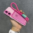 Color Transparent Card Pack Case for iPhone 11 12 13 14 15 16 Pro Max ...