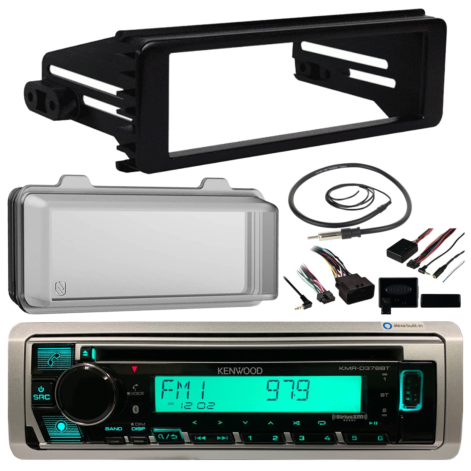 Kenwood KMRD378BT Marine Stereo Receiver - 1998 2013 Harley Davidson ...
