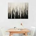 JRXY Hand-Painted Abstract Oil Painting on Canvas - Black and White ...
