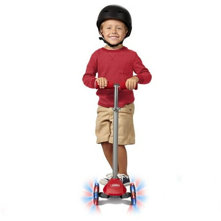 Radio Flyer 549BZ Lean 'N Glide Kids 3-Wheel Scooter with Light Up ...