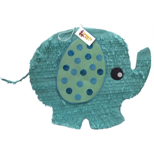 APINATA4U Teal Color Gender Reveal Baby Elephant Pinata - Walmart.com