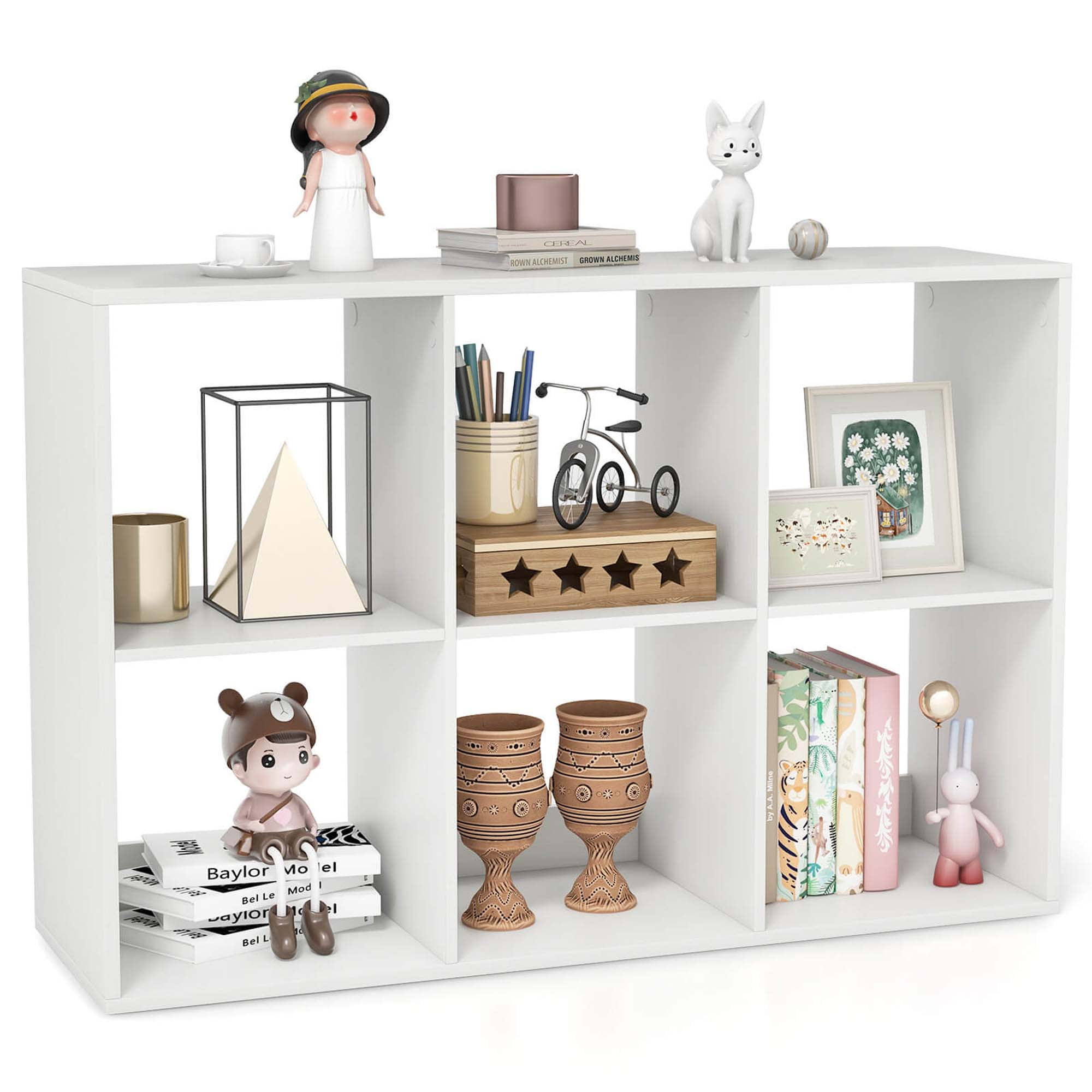 Click here for Costway 6-Cube Open Bookshelf With Anti-Tip Kits H... prices