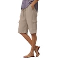 Utoimkio Women's Waffle Bermuda Shorts,Elastic Waistband and Cargo ...