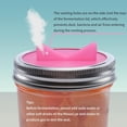 8 Pcs Mason Jar fermenting Lids, silicone Fermenter Caps Pickle Pipes ...