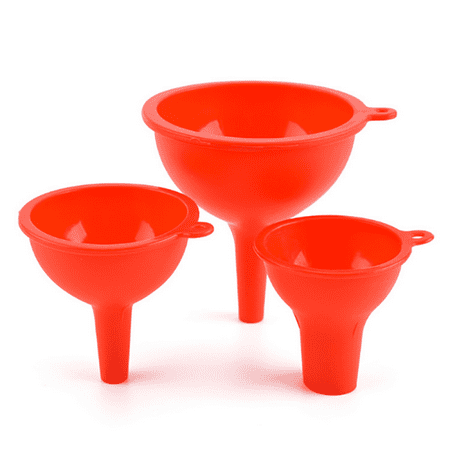 3-Piece Kitchen Silicone Funnel Multifunctional High-Temperature Oil ...