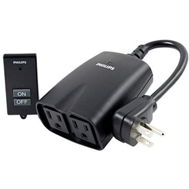TEKLECTRIC Outdoor Remote Control Outlet With Wireless Remote and ...