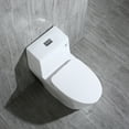Woodbridge T-0001 , Dual Flush Elongated One Piece Toilet with Soft ...