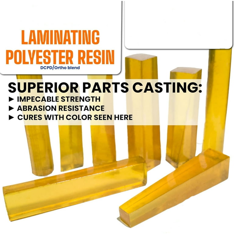 Polyester resin finish store